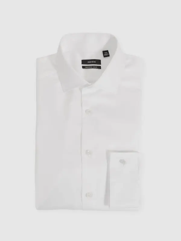 REISS Regular Fit Regular-fit Cotton-satin Stripe Shirt