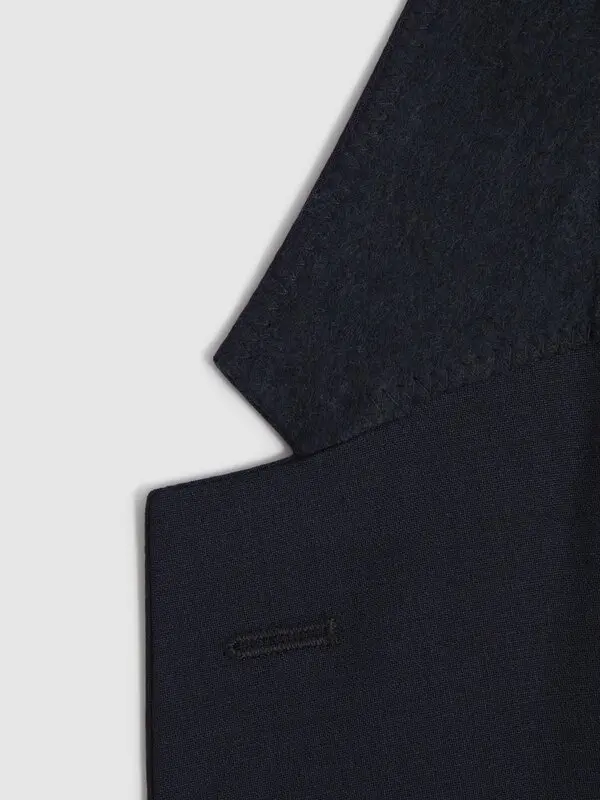 REISS Modern Fit Travel Blazer - Navy