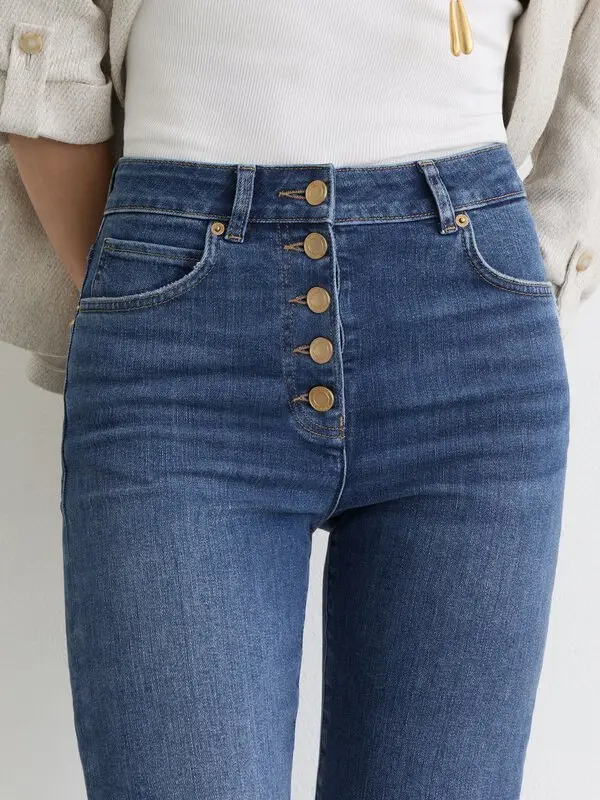 REISS Straight-leg Cropped Jeans