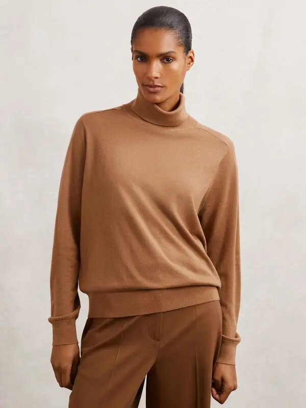 REISS Wool Roll-neck Jumper