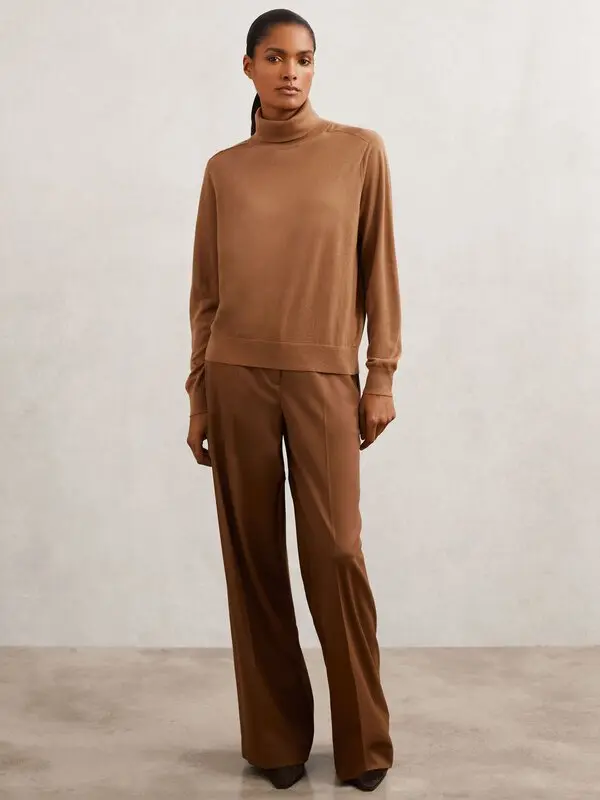 REISS Wool Roll-neck Jumper