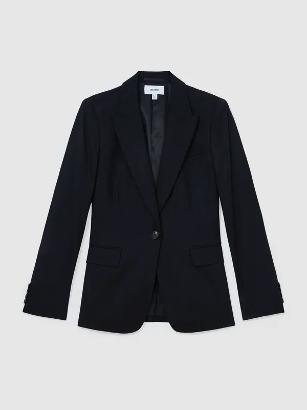REISS Petite Wool-blend Single-breasted Suit Blazer