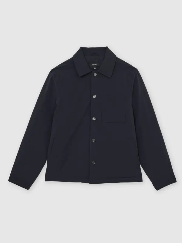 REISS Lightly-padded Patch-pocket Overshirt