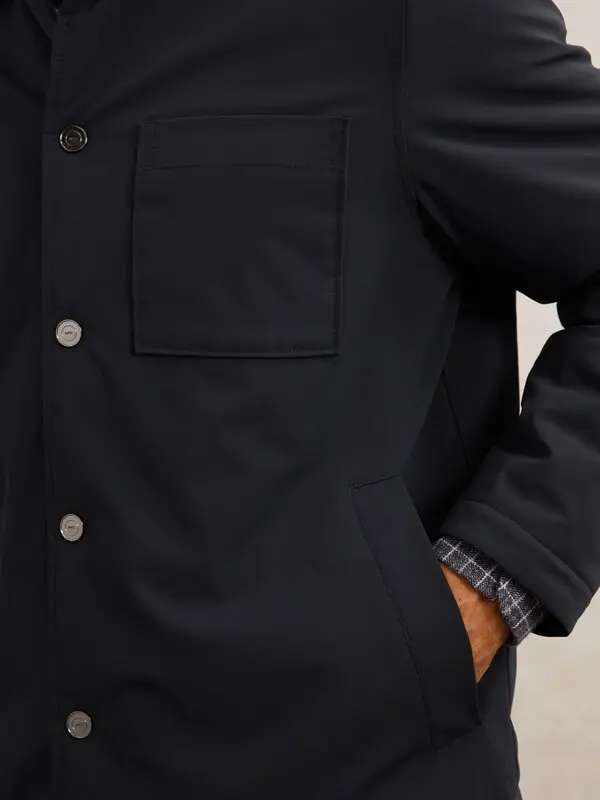 REISS Lightly-padded Patch-pocket Overshirt