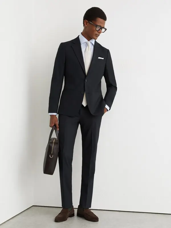 REISS Tailored Fit Single-breasted Suit Blazer