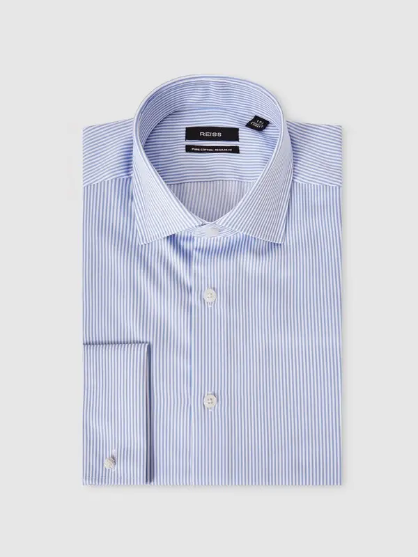 REISS Remote Regular Fit Regular-fit Cotton-satin Shirt