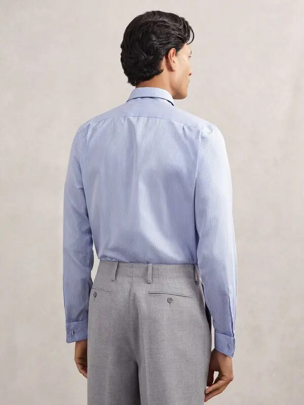REISS Remote Regular Fit Regular-fit Cotton-satin Shirt