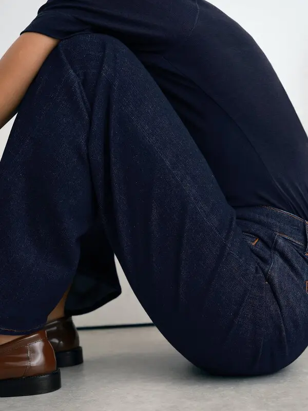 REISS Pintuck-detail Flared Jeans