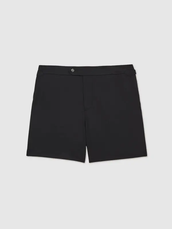 REISS Side Adjuster Swim Shorts - Black