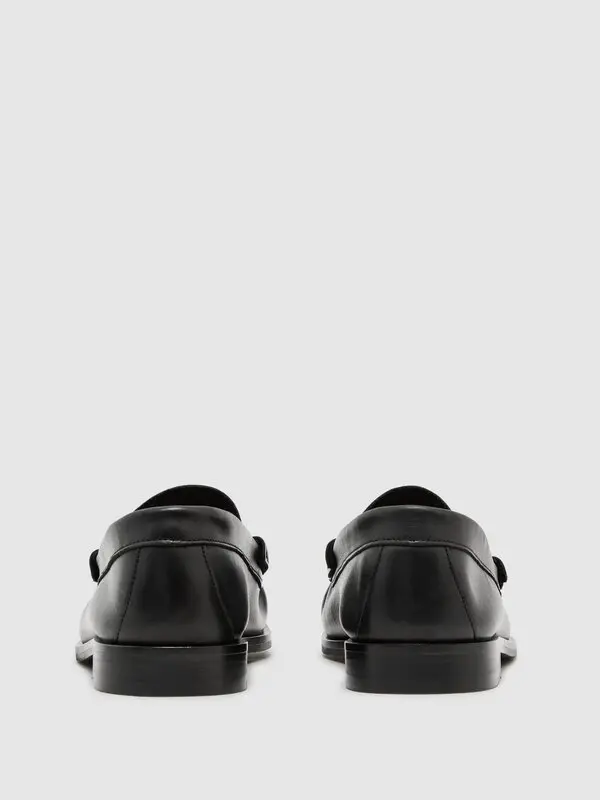 REISS Leather Penny Loafers