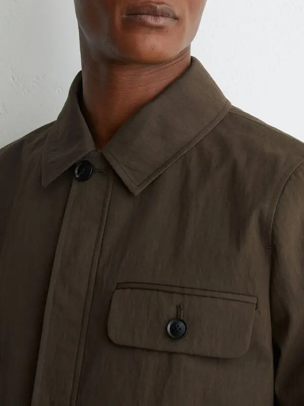 REISS Cotton-blend Zip-through Jacket
