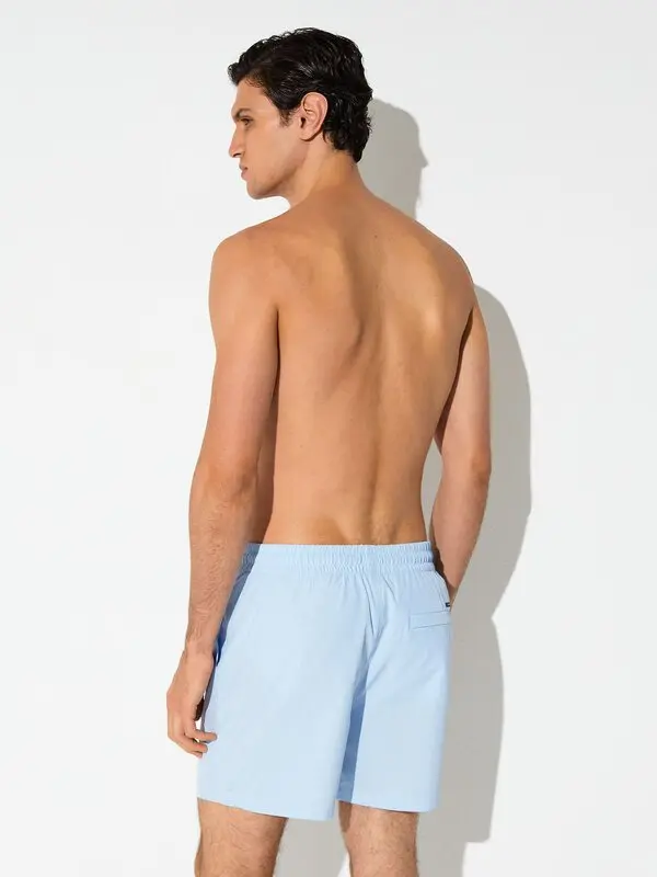 REISS Drawstring Swim Shorts - Soft Blue