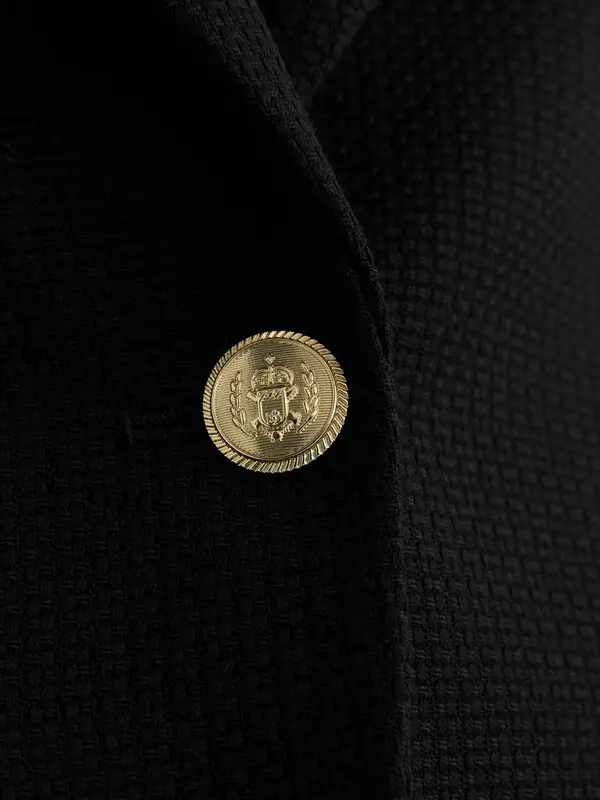 REISS Wool-blend Textured Single-breasted Blazer