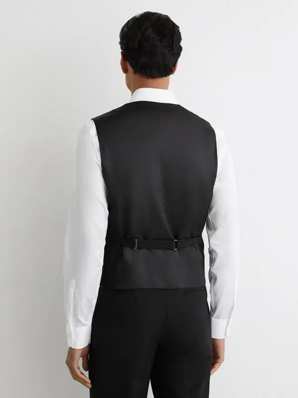 REISS Wool-blend Tailored-fit Waistcoat