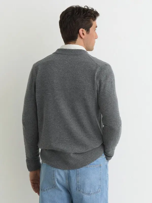 REISS Wool V-neck Cardigan