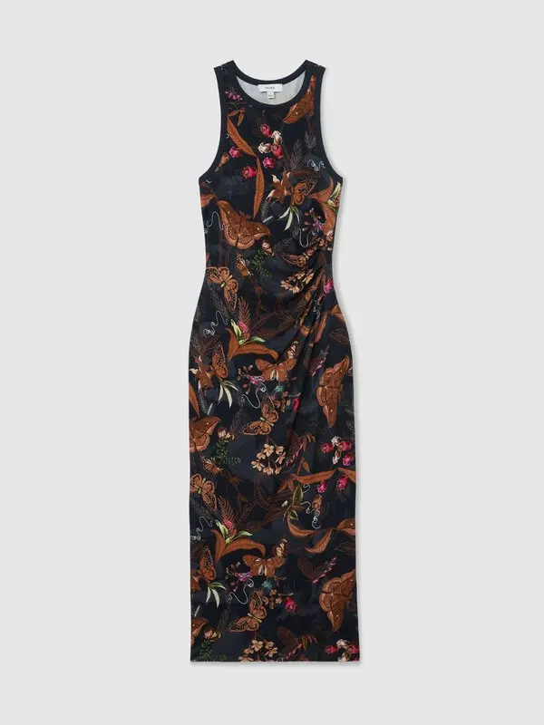 REISS X Nybg Printed Jersey Midi Dress