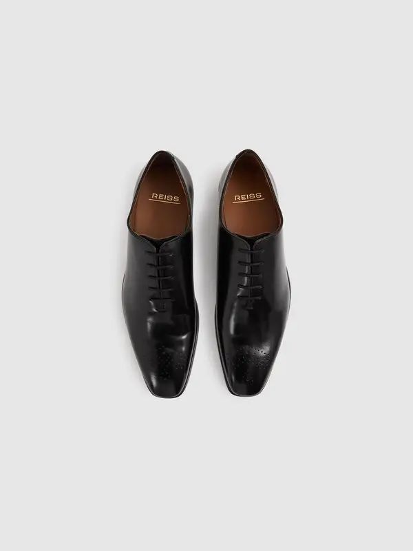 REISS Mead Leather Brogue Shoes