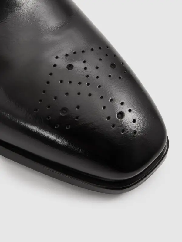 REISS Mead Leather Brogue Shoes
