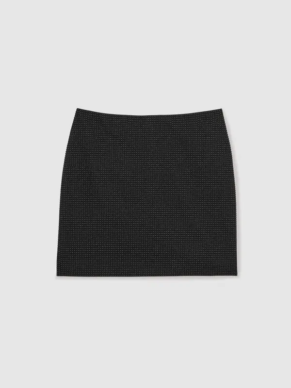 REISS Atelier Embellished Mini Skirt