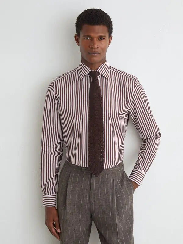 ATELIER Cotton Bengal-stripe Regular-fit Shirt