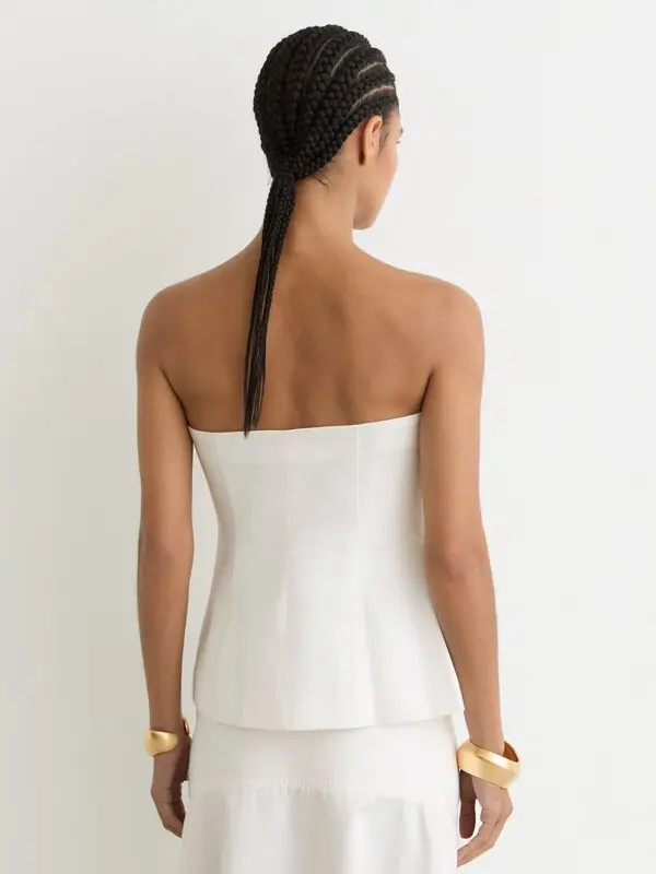 REISS Strapless Button Waistcoat