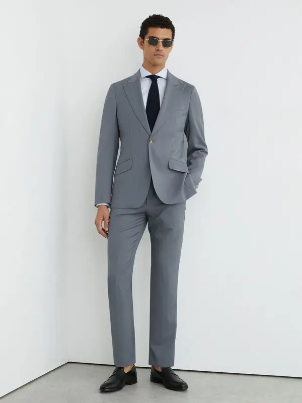 REISS Classic Fit Virgin Wool Single-breasted Classic-fit Suit Blazer