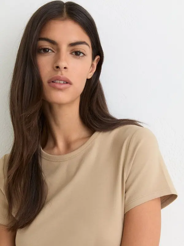REISS Stretch-cotton Crew-neck T-shirt