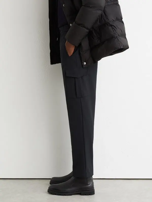 REISS Technical Drawstring Tapered Trousers