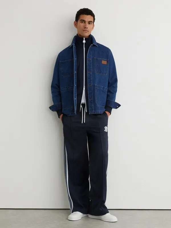 REISS Monogram Tape-detail Relaxed Joggers
