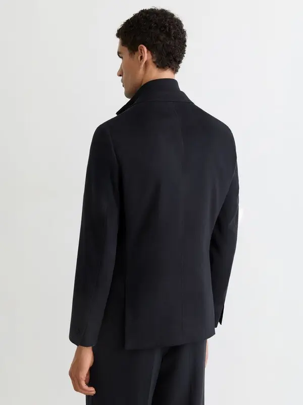 REISS Single-breasted Blazer With Gilet Insert Tailored-fit - Navy