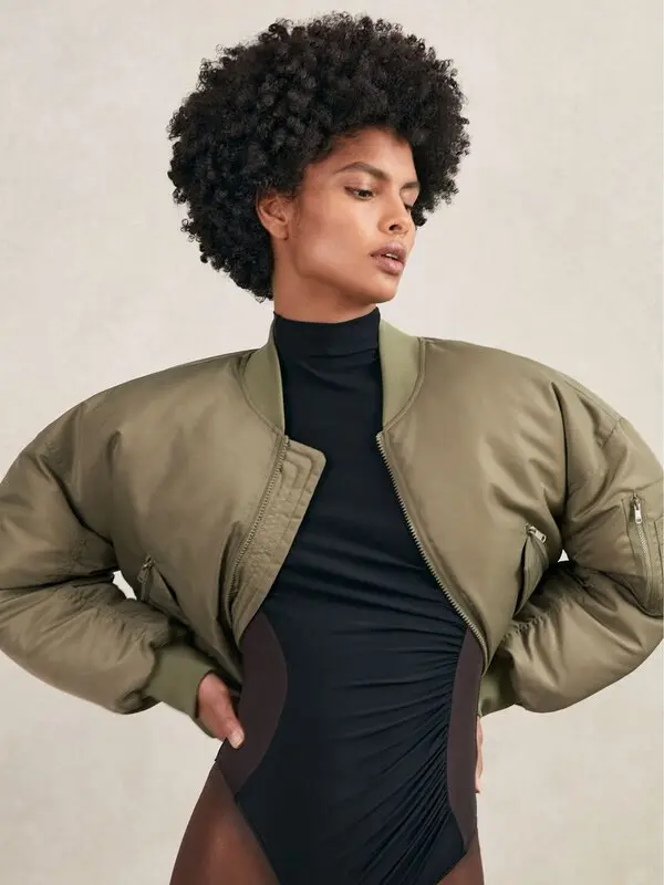 REISS Technical Puffer Bomber Jacket