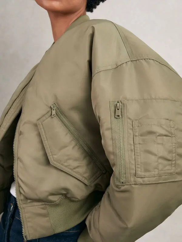 REISS Technical Puffer Bomber Jacket