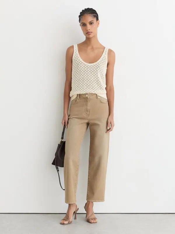 REISS Selin Mid-rise Straight-leg Jeans
