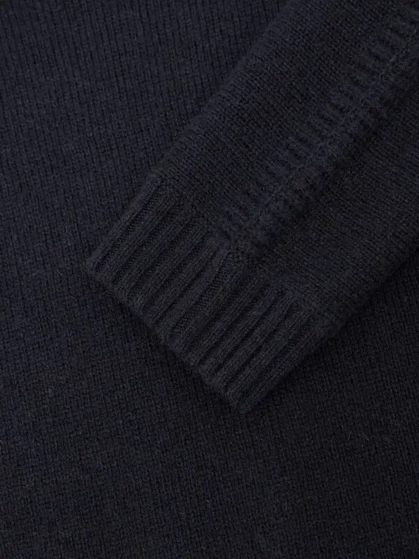 REISS 3-9 Yrs Wool-blend Rib-detail Jumper - Navy