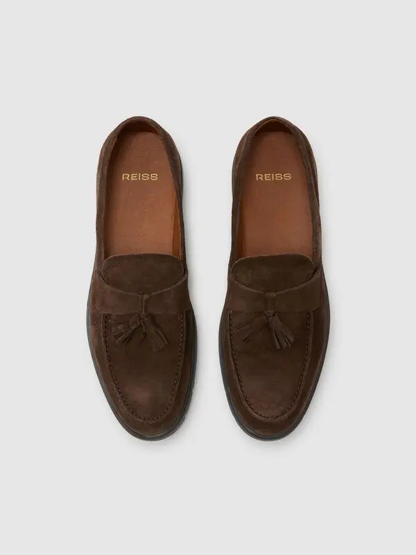 REISS Suede Tassel Loafers