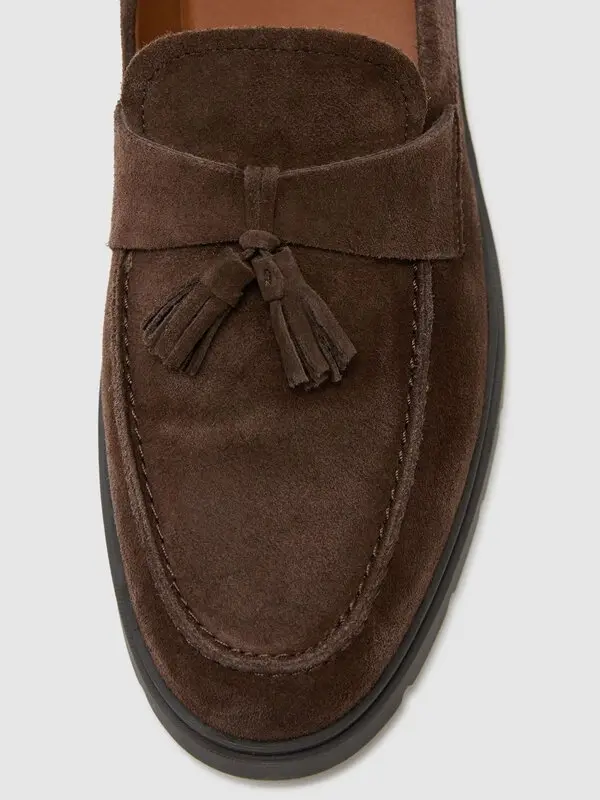 REISS Suede Tassel Loafers