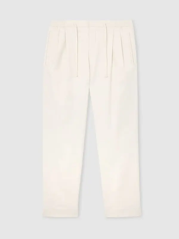 REISS Relaxed Twill Drawstring Trousers