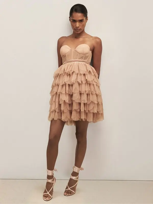 REISS Royal Ballet Tulle Mini Dress - Pink