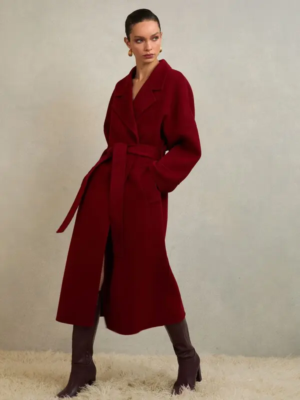 REISS Atelier Wool Blindseam Belted Coat