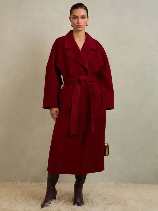 REISS Atelier Wool Blindseam Belted Coat
