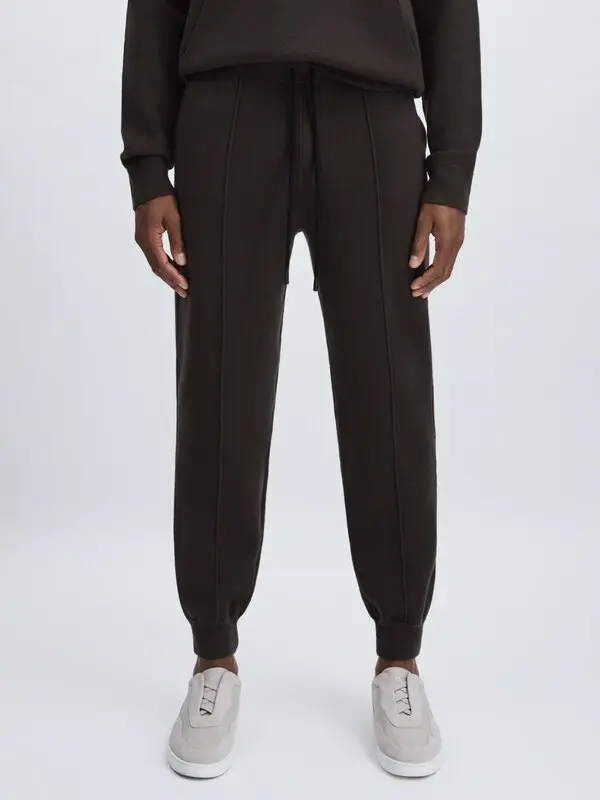 Paige Compact-knit Drawstring Trousers