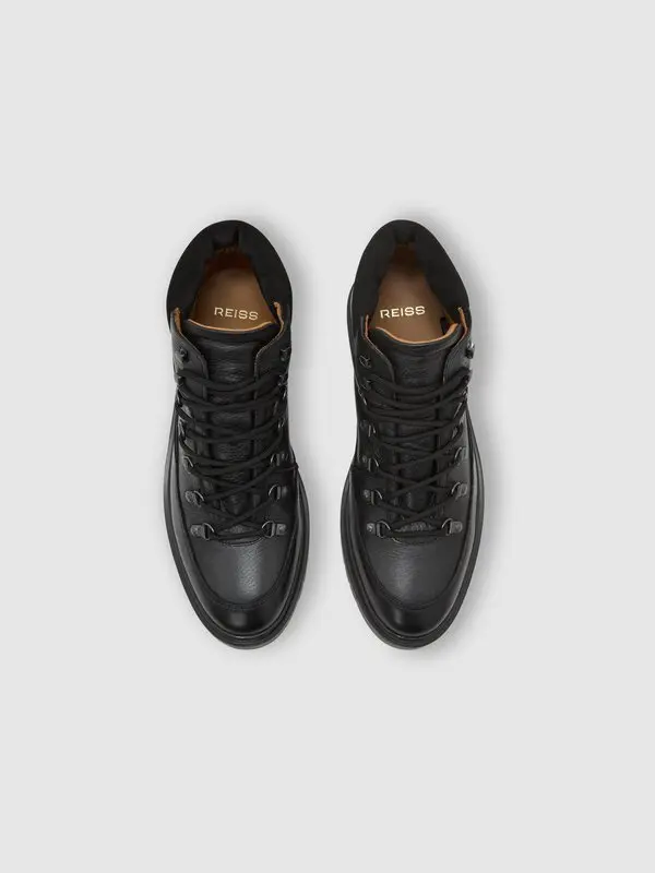 REISS Leather Hiking Boots
