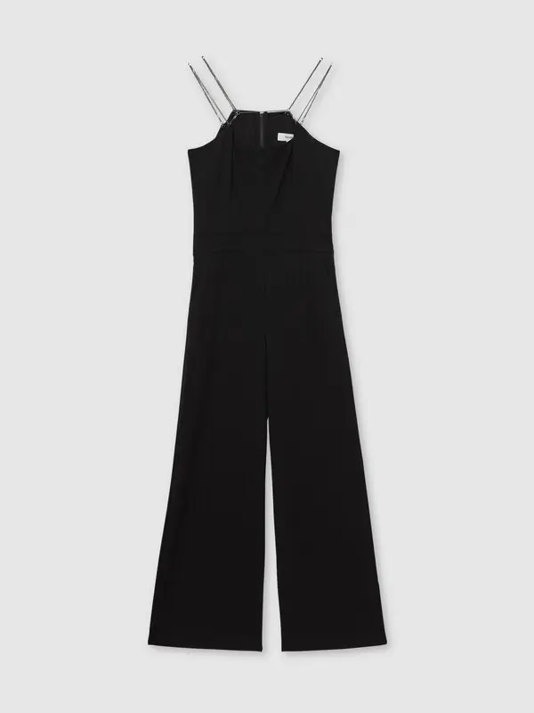 REISS Chain-strap Wide-leg Jumpsuit