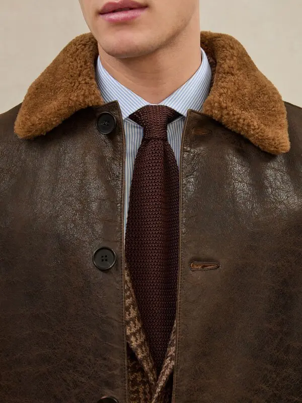 REISS Atelier Shearling Leather Jacket