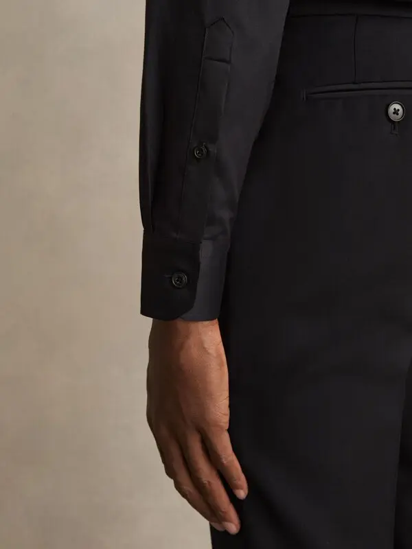 REISS Storm Slim Fit Cotton Double-cuff Shirt