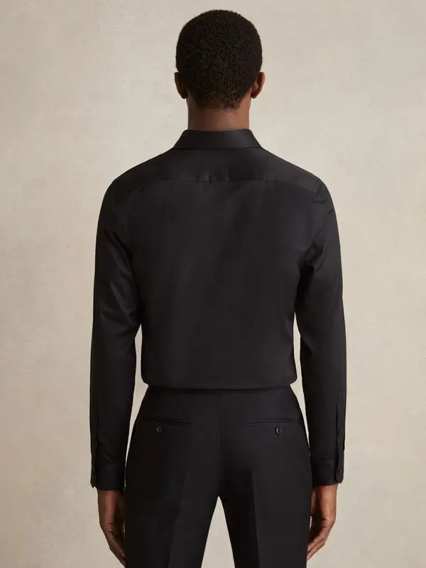 REISS Storm Slim Fit Cotton Double-cuff Shirt