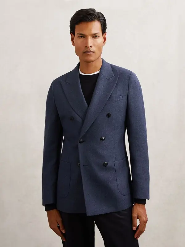 REISS Wool-blend Double-breasted Blazer Slim-fit
