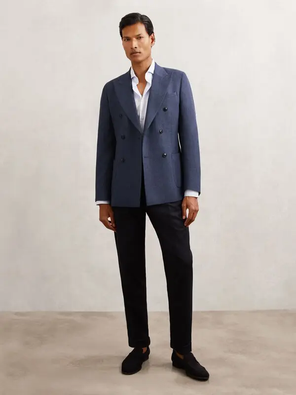 REISS Wool-blend Double-breasted Blazer Slim-fit