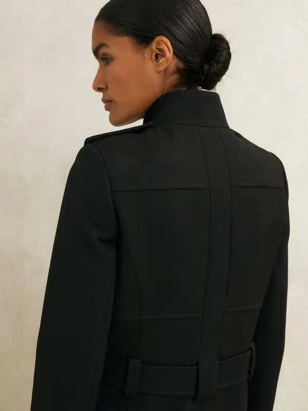REISS Atelier Wool Belted Long Coat