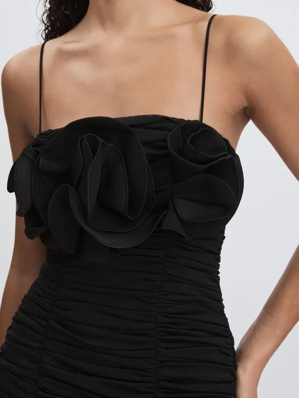 Acler Gathered Midi Dress